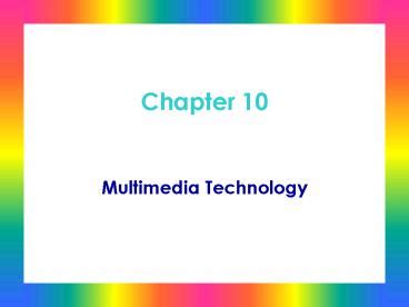PPT Multimedia Technology PowerPoint Presentation Free To View Id 13695c MjEyN