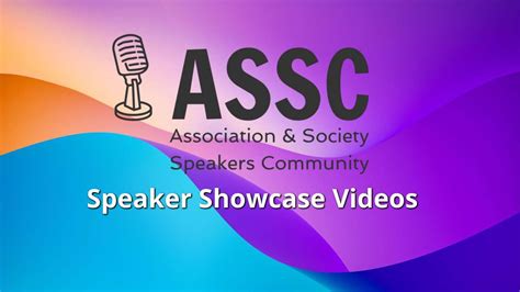 Assc Speakers Assc Speaker Community