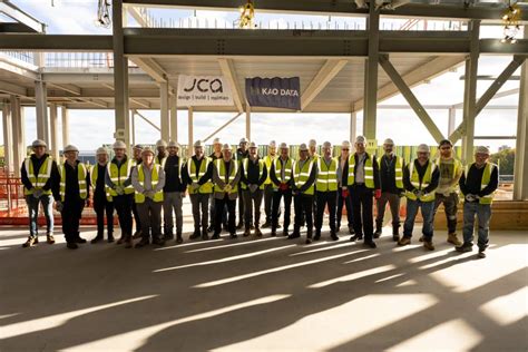 Jca And Kao Data Celebrate Topping Out Ceremony At Harlow Campus