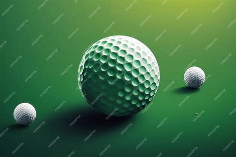 Premium Photo Textured Green Golf Ball Dimpled Surface Background