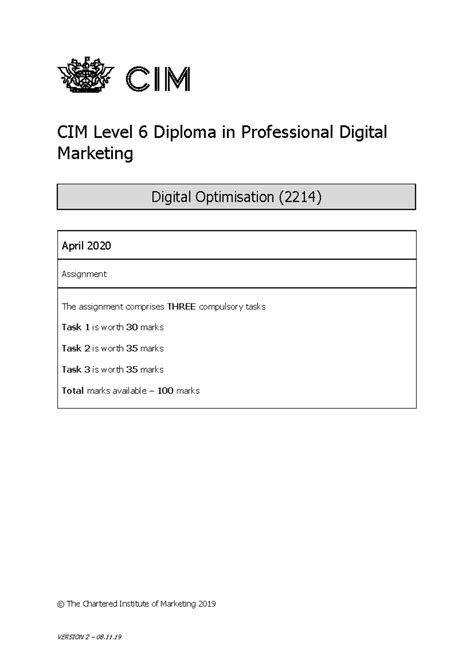 V2 Digital Optimisation Assignment April 2020 Final Version 2 08