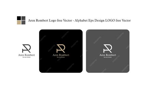 Premium Vector Aren Rombert Logo Free Vector Alphabet Eps Design Logo Free Vector