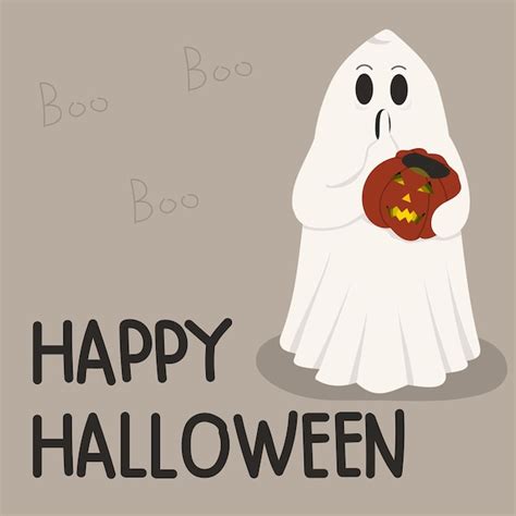 Premium Vector Cute Cartoon Spooky Character