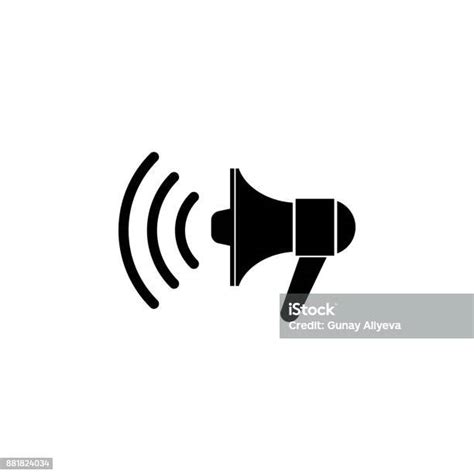 확성기 아이콘입니다 미디어 요소 아이콘입니다 프리미엄 품질 그래픽 디자인입니다 표지판 개요 기호 웹사이트 웹 디자인 모바일 애플 리 케이 션 정보 그래픽 컬렉션 아이콘