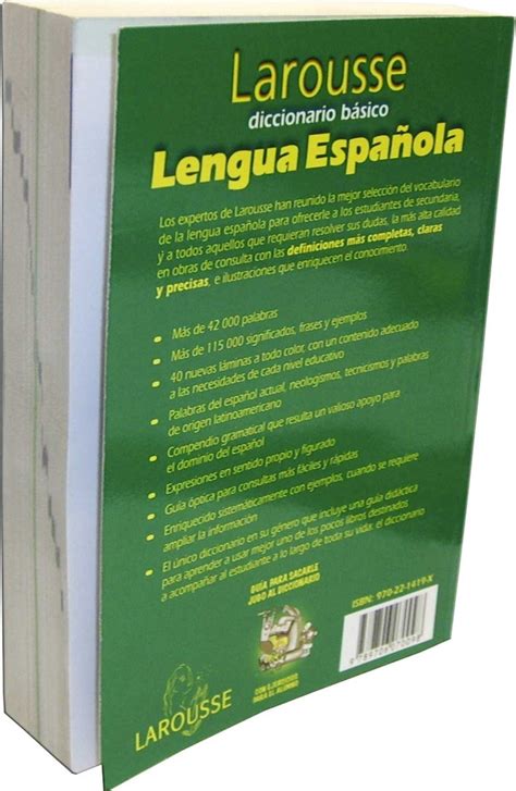 Diccionario Larousse Basico X Pasta Verde En Mercado Libre