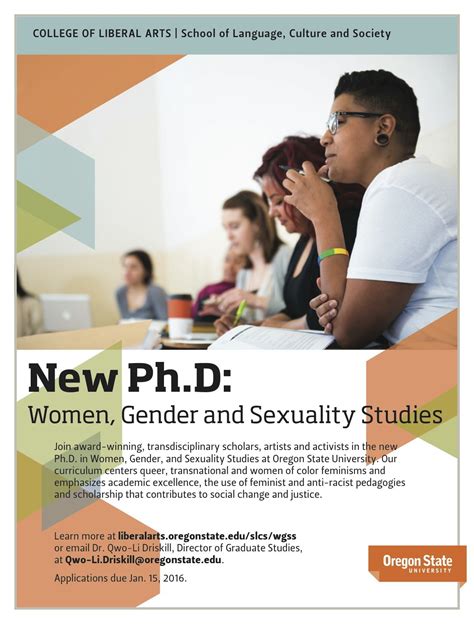 New Phd In Women Gender And Sexuality Studies At Oregon State