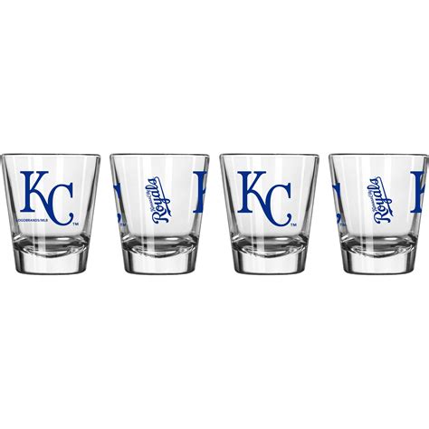 Kansas City Royals 2oz Four Piece Shot Glass Set