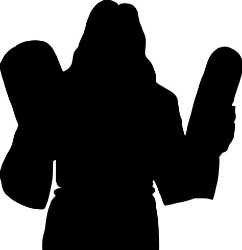 Svg 십 성경의 종교적인 모세 무료 Svg 이미지 및 아이콘 Svg Silh