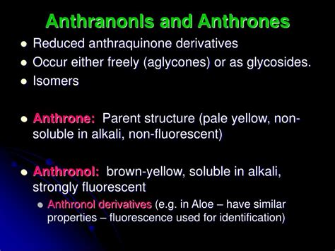 Ppt Anthraquinone Glycosides Powerpoint Presentation Free Download