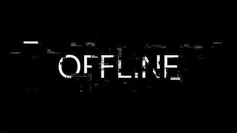 premium photo 3d rendering offline text with screen effects of