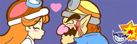 Wario And Mona Kiss