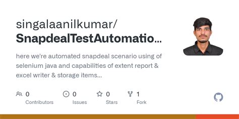 Github Singalaanilkumar Snapdealtestautomationwithdatadrivenframework Here Were Automated
