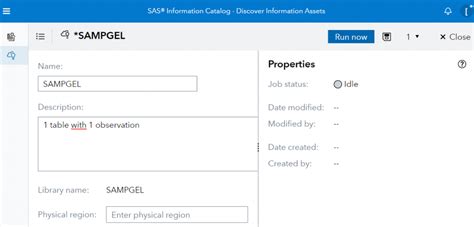 how to collect metadata with the sas information catalog