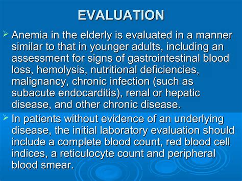 Anemia In Elderly Ppt