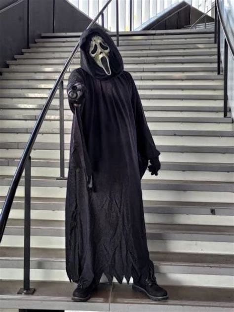 Scream 6 Full Costume Ghostface Mask Aged Billy Mask Scream Mask