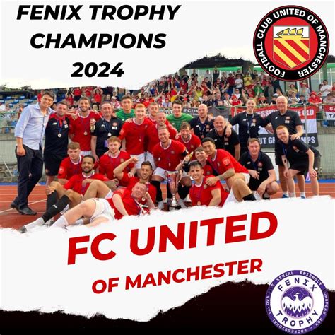 오피셜 Fc 유나이티드 오브 맨체스터 2023 24 페닉스 트로피 우승 해외축구 에펨코리아