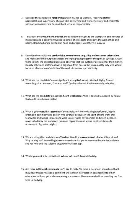 Reference Check Form 3 Pdf