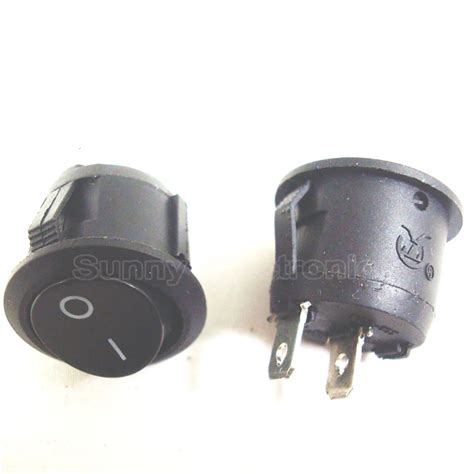 100 шт., маленькие круглые клавишные выключатели диаметром 16 мм для ...