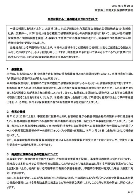 Kpi（決算play Investor On Twitter 東京海上（8766） 恐らく金額的なダメージはほとんど無いと見られる