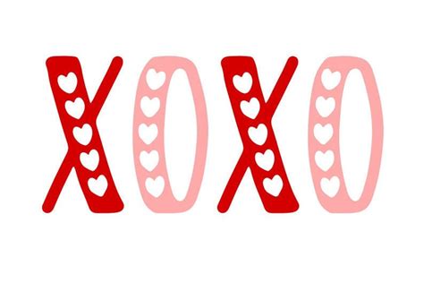 Xoxo Svg Valentines Day Svg Love Digital Download Cut File