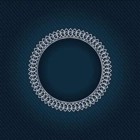 Premium Vector Beautiful Circular Gradient Silver Frame Design