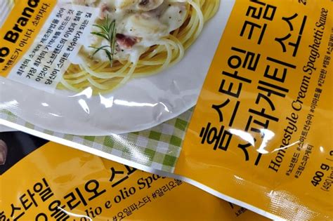 오늘 저녁 크림 스파게티 어때 노브랜드 홈스타일 크림 스파게티소스 네이버 블로그