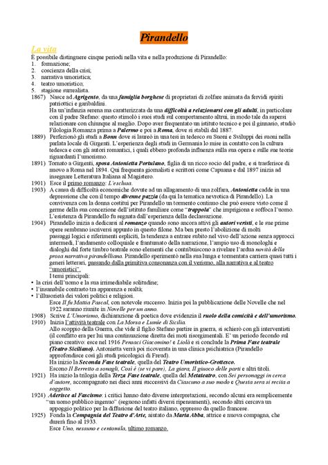 Riassunto Quinto Anno Docsity