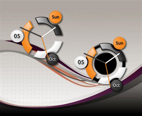Ubuntu Style Clock For Xwidget By Jimking On Deviantart