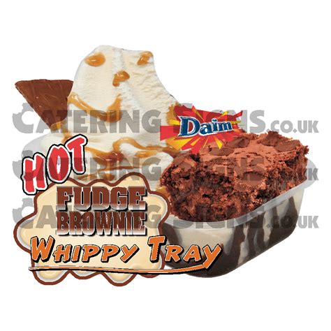 Daim Brownie Tray Catering Signs Uk