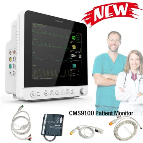 Contec Cms9100 Patient Monitor Icu Vital Signs 121 Inch Icu Vital