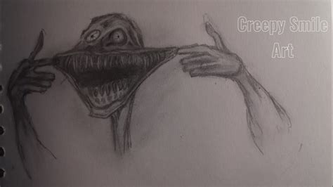 The Art Of Smiling Creepy Smile Art Drawing For Beginners The