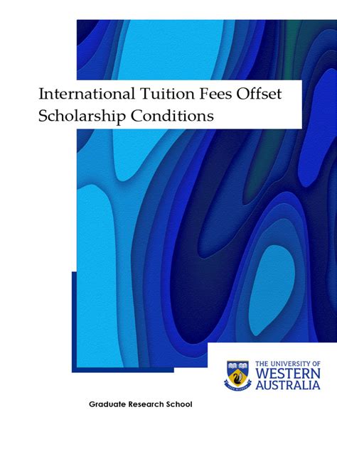 International Tuition Fee Scholarship Conditions Pdf Postgraduate