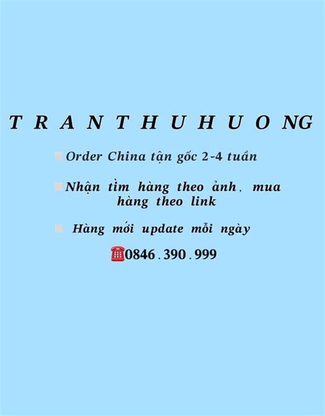𝑻𝑹𝑨𝑵 𝑻𝑯𝑼 𝑯𝑼𝑶𝑵𝑮 - 𝑶𝑹𝑫𝑬𝑹 𝑪𝑯𝑰𝑵𝑨