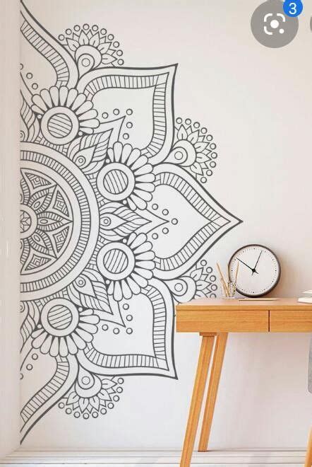 Mandala Wall Art Sticker Or Half Mandala Wall Decal Large Etsy Artofit