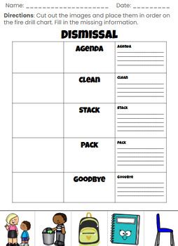 Classroom Procedure Anchor Charts With Lesson Plans Dismissal TPT