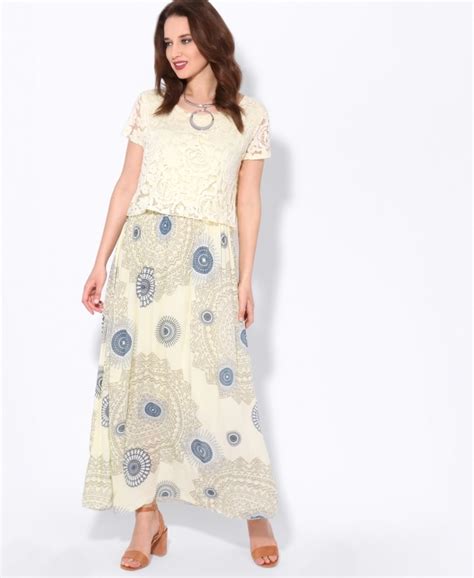 Maxi Dresses Floral Mesh Overlay Maxi Dress Krisp