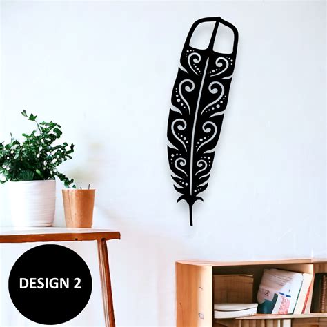Large Huia Feather By Whimsic Huia Feather Wall Art