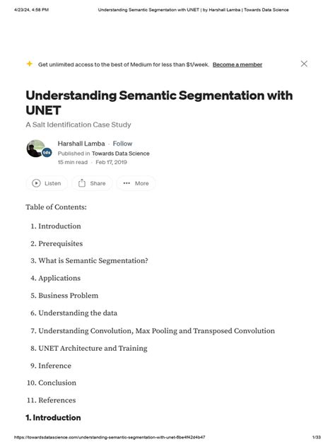 Understanding Semantic Segmentation With Unet By Harshall Lamba