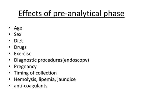 Pre Analytical Phase 1 Pptx