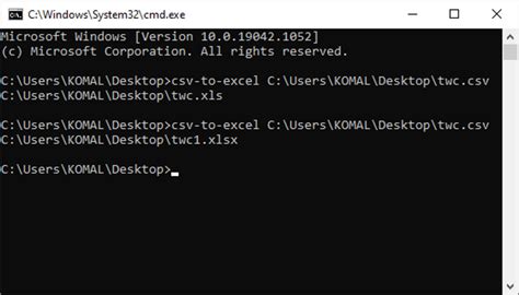 Convert Csv To Excel Xls Or Xlsx Using Command Line In Windows