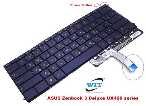 Laptop Keyboard For ASUS Zenbook 3 Deluxe UX490 UX490U UX490UA Series WIT Computers