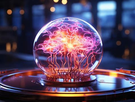 Premium Photo The Bewitching Brain Of Artificial Intelligence Neon