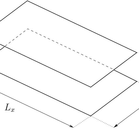 sketch of the computational domain for the cartesian coordinate system