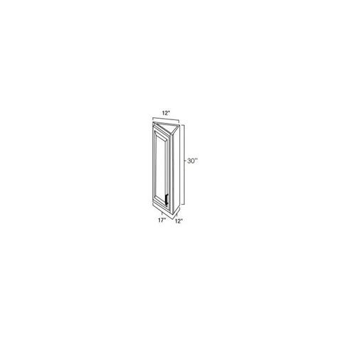 Cobblestone Grey 12x30 Wall End Angle Cabinet The Rta Store