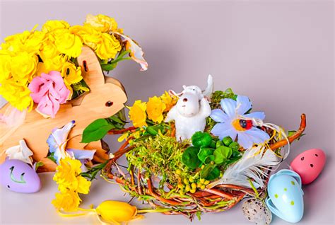 행복한 부활절 되세요 축하 부활절 배경입니다 부활절 달걀 양고기 꽃 4월에 대한 스톡 사진 및 기타 이미지 4월 개념