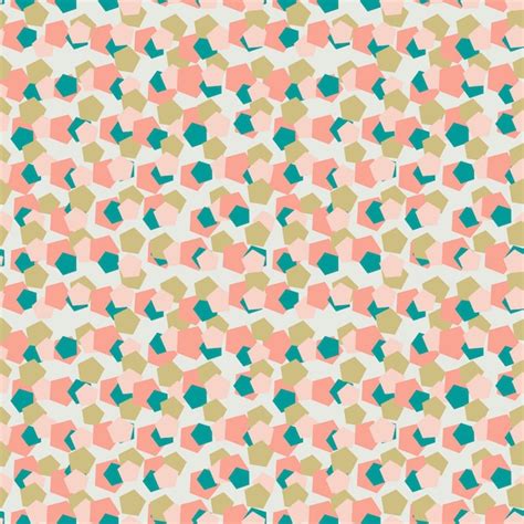 Premium Vector Colorful Abstract Seamless Pattern With Hexagon Messy Mosaic Tile Geometric