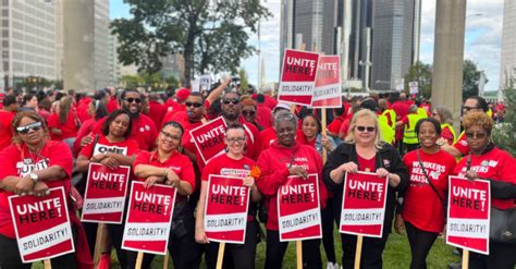 Hospitality Workers Stand With UAW Autoworkers Taking On Big 3 UNITE