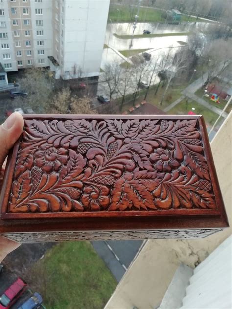 Шкатулка в 2024 г Шкатулка Деревянные изделия Резьба по дереву