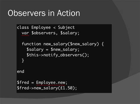 Design Patterns 4 Observer Pattern Ppt
