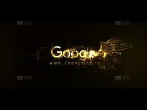 Gold Particles Logo After Effects Template After Effects Template Youtube Intro Templatets